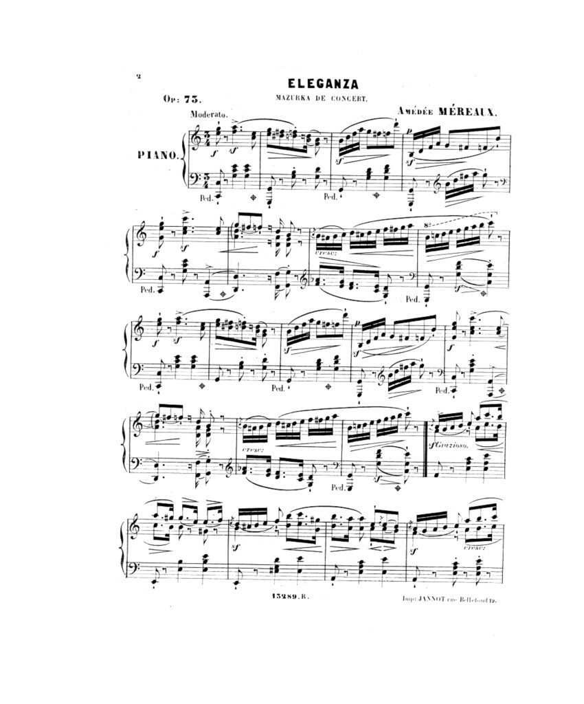 Méreaux, Amédée - Pianorarescores