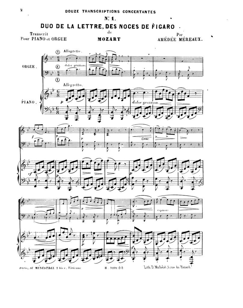 Méreaux, Amédée - Pianorarescores