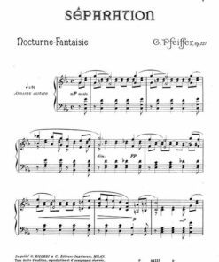 Georges Jean Pfeiffer piano sheet music