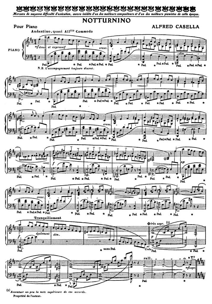 Casella, Alfredo - Pianorarescores