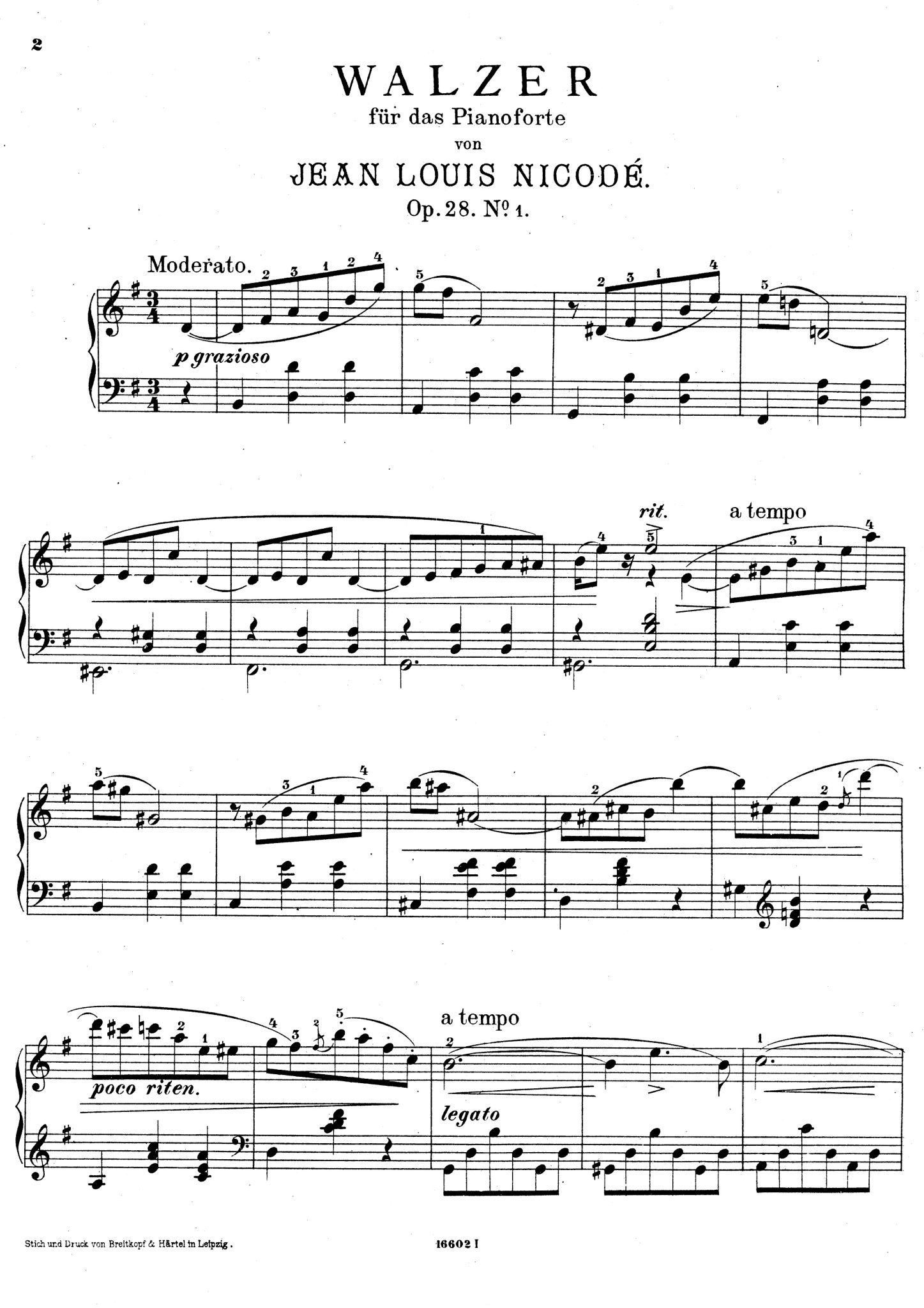 Nicodé, Jean Louis - Pianorarescores