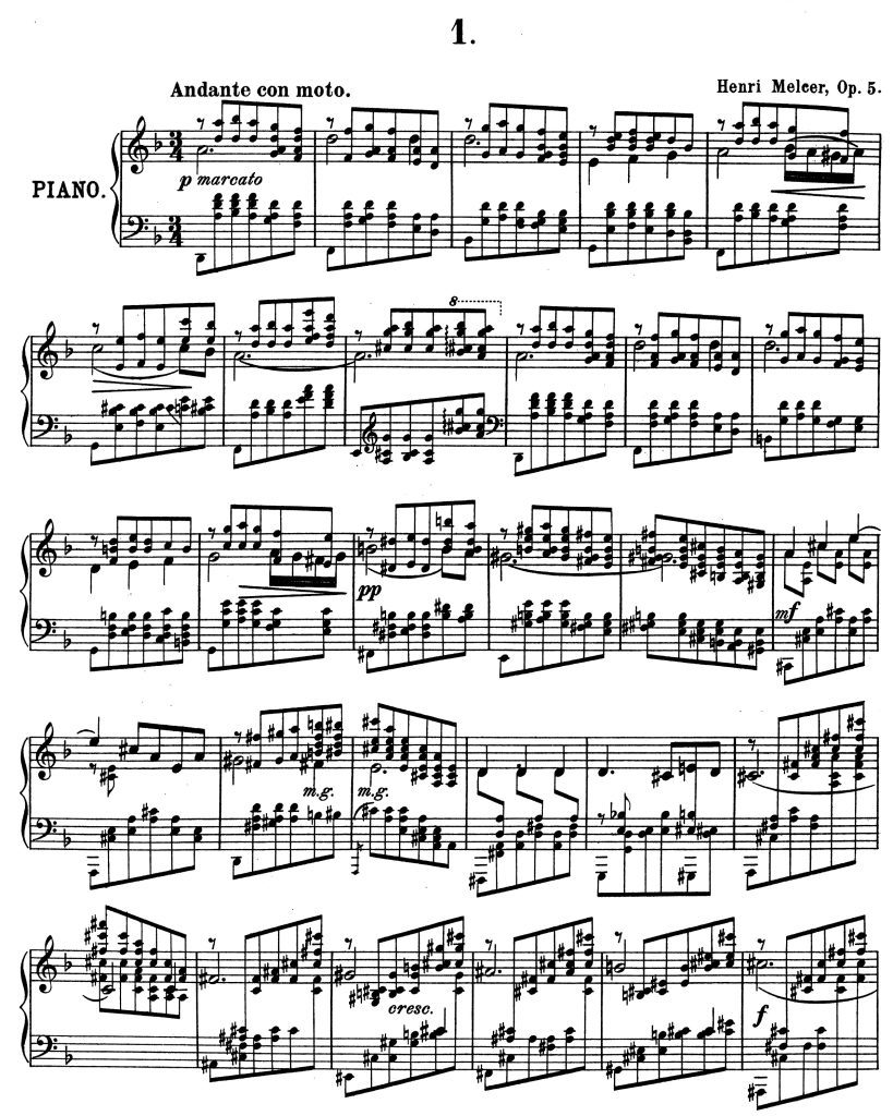 Melcer-Szczawiński, Henryk - Pianorarescores