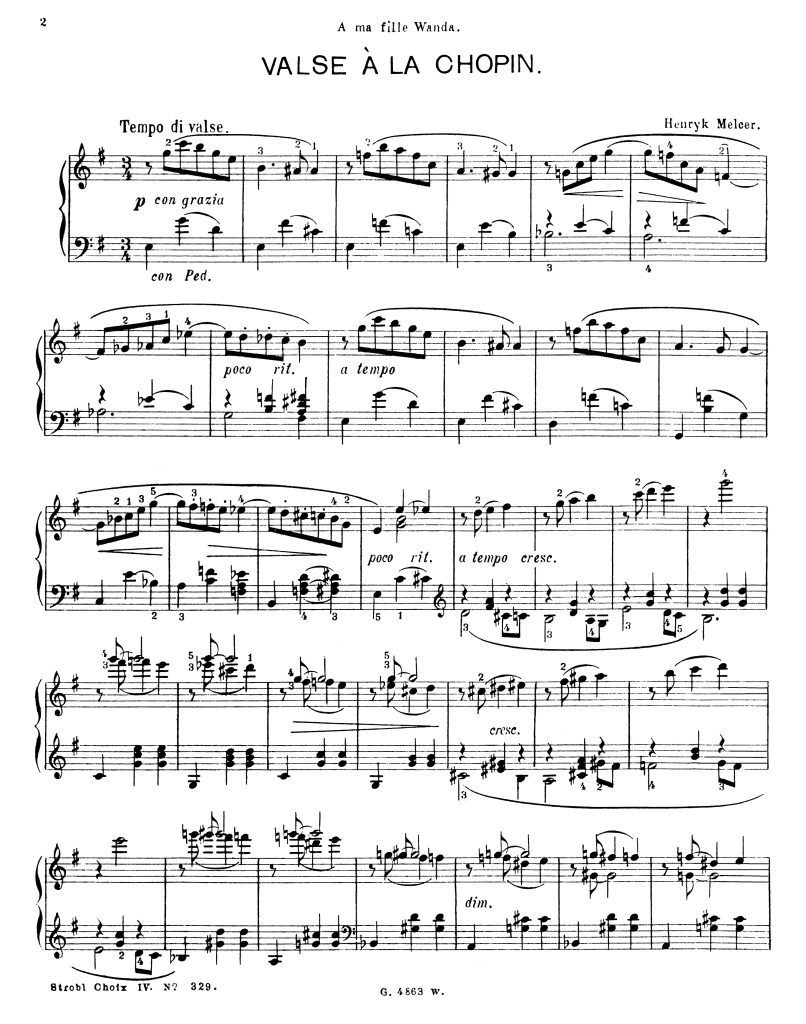 Melcer-Szczawiński, Henryk - Pianorarescores