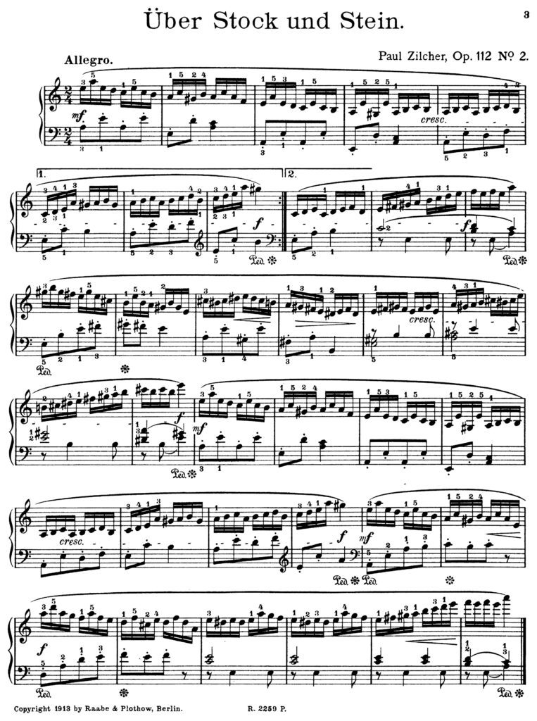 Zilcher, Paul - Pianorarescores