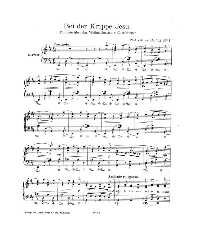 Zilcher, Paul - Pianorarescores