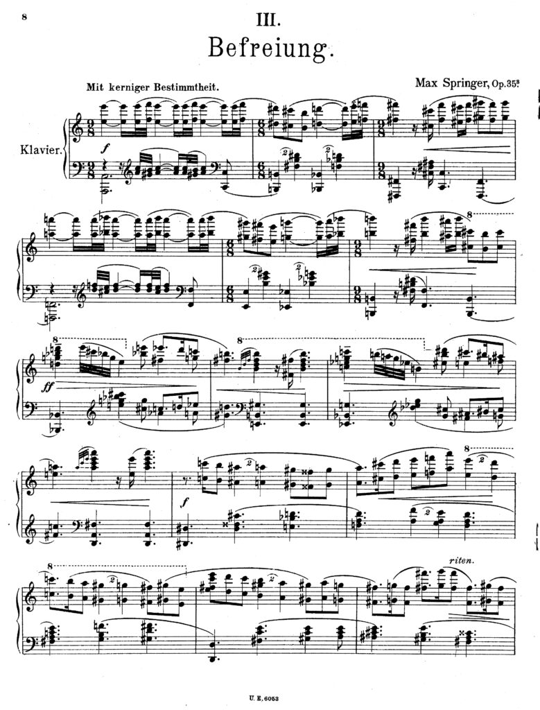 Springer, Max - Pianorarescores