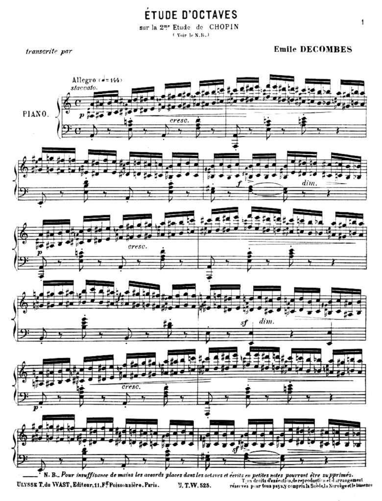 Decombes, Émile - Pianorarescores