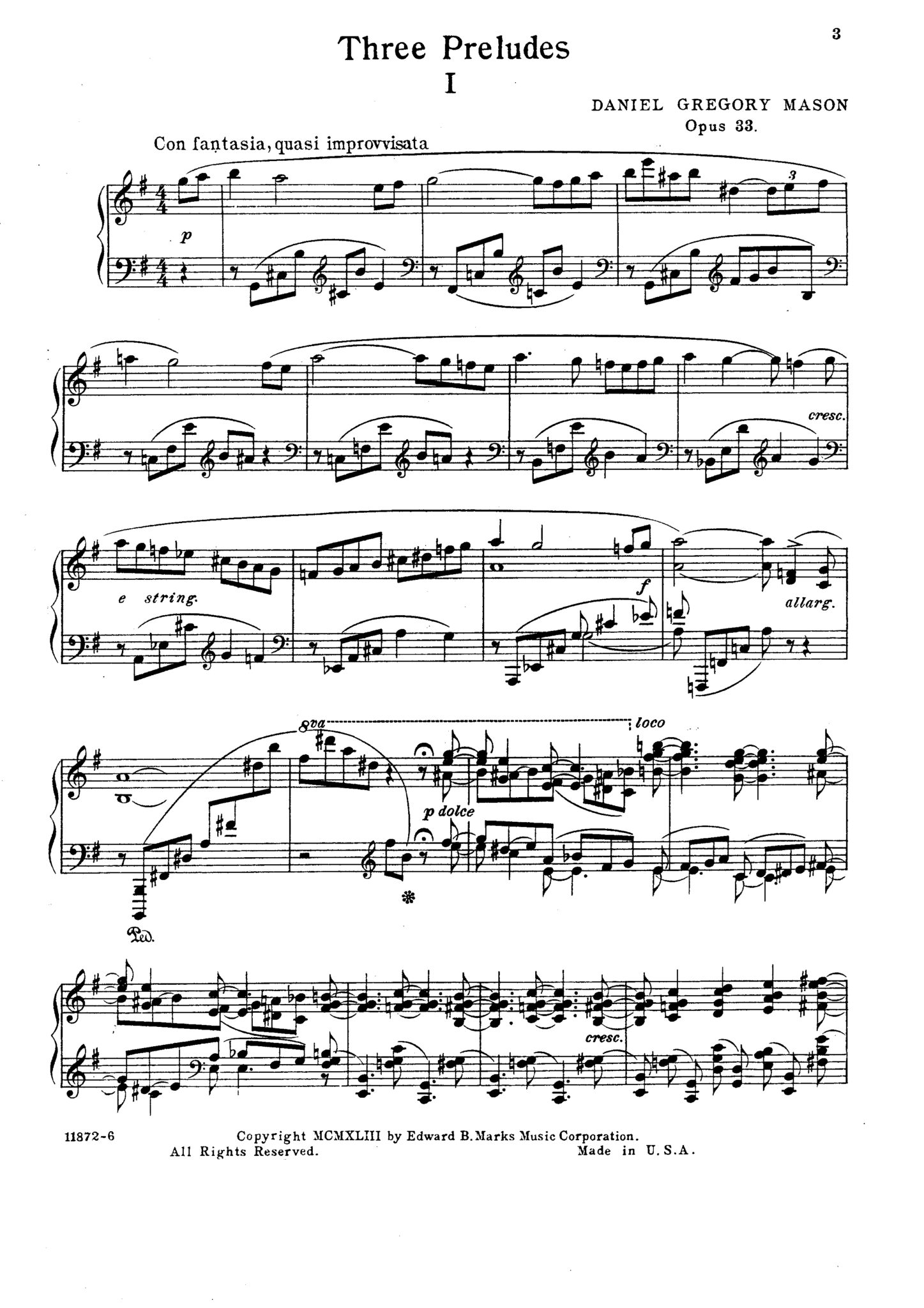 Mason, Daniel Gregory - Pianorarescores