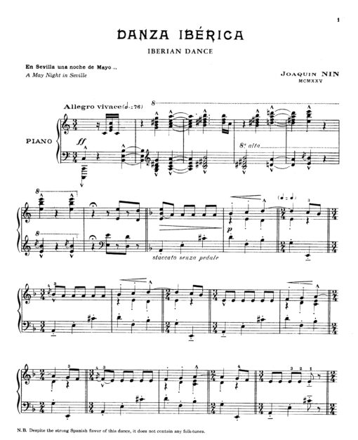 Joaquin Nin-Culmell piano sheet mu